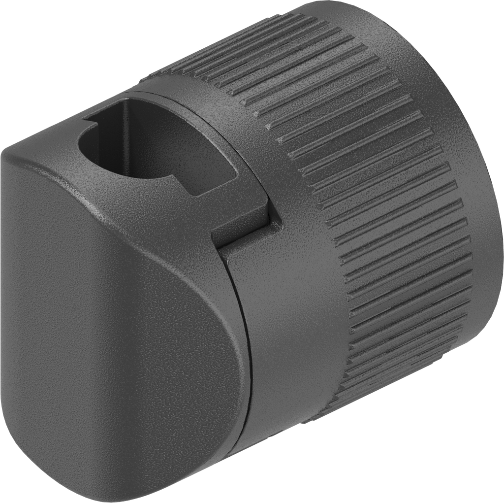 Rod guide for round rods 8 mm, Polyamide GF black; 1001-U47